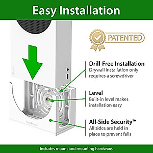 TotalMount – Wall Mount – Mounts Xbox Series S on a Wall by Your TV (White)
