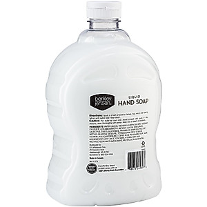 Berkley Jensen Liquid Hand Soap Soothing Aloe Vera Moisturizing Refill 64 Fl Oz (Pack of 2) Silk Proteind Soft Soap for Soft Skin