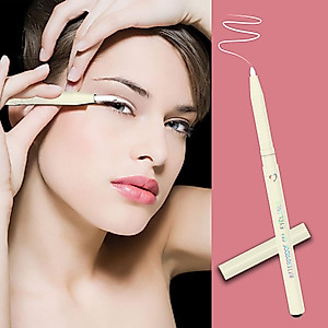 KAIQIKAIXI 5 White Eyeliner Pen, Eyebrow Pen,Eye Shadow Pencil, Lip Line Pen, Eyelid Pad, Pencil Makeup Set Tool