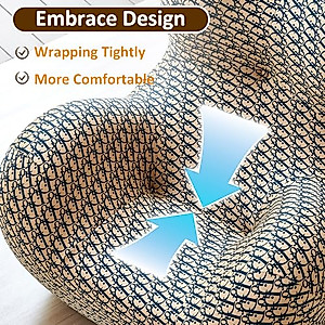 Tosaronia Modern Lazy Sofa Fireside Chair Floor Sofa B&B Italia Minimalist High-Density Foam Floor Couch Upholstered Lazy Couch Bubble Couch for Living Room Bedroom Brown