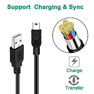 PS3 Charger Cable,10ft PS3 Controller Charging Cord,Mini USB Cable for Sony Playstation 3 Controller,DualShock 3 SIXAXIS,PS3 Slim Data Charger Wire PS Move,TI84 Plus CE,PS3 Charging Cables