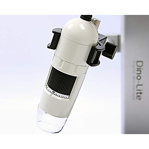 Dino-Lite USB Digital Microscope AM2111-0.3MP, 10x - 50x, 230x Optical Magnification, 4 LEDs