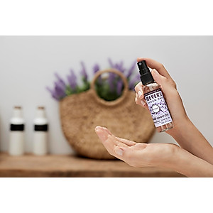 Mrs. Meyer's Antibacterial Hand Sanitizer Spray, Travel Size, Removes 99.9% of Bacteria, Lavender, 2 oz - Pack of 4