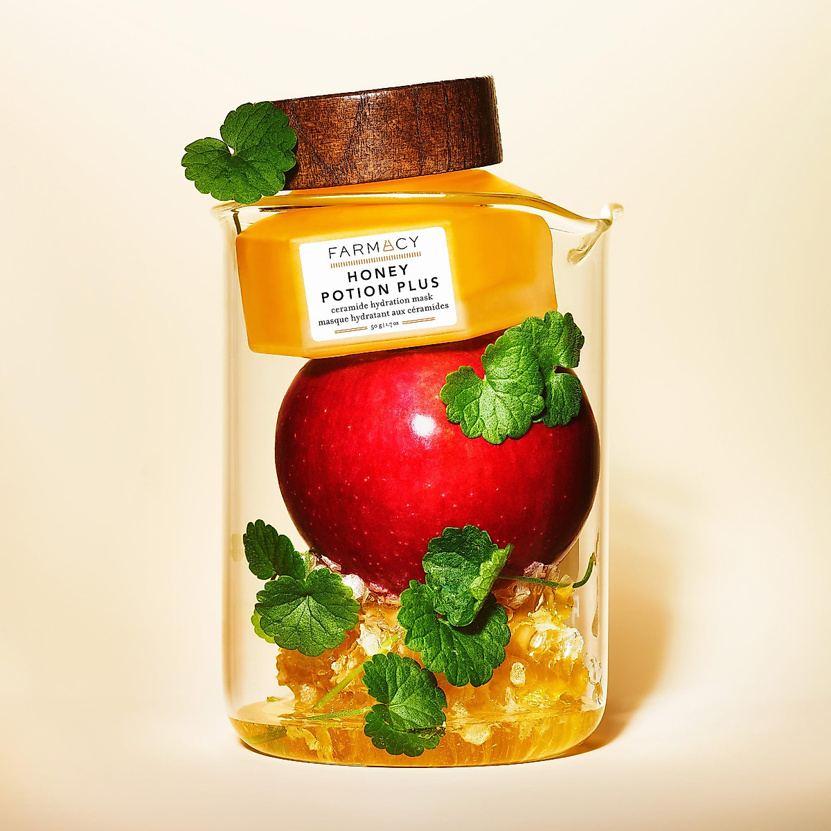 Farmacy Hydrating Face Mask - Honey Potion Plus Nourishing Skincare Facial Mask with Niacinamide, Ceramides + Pro-Vitamin B5 to Protect + Replenish Moisture Barrier (50g)