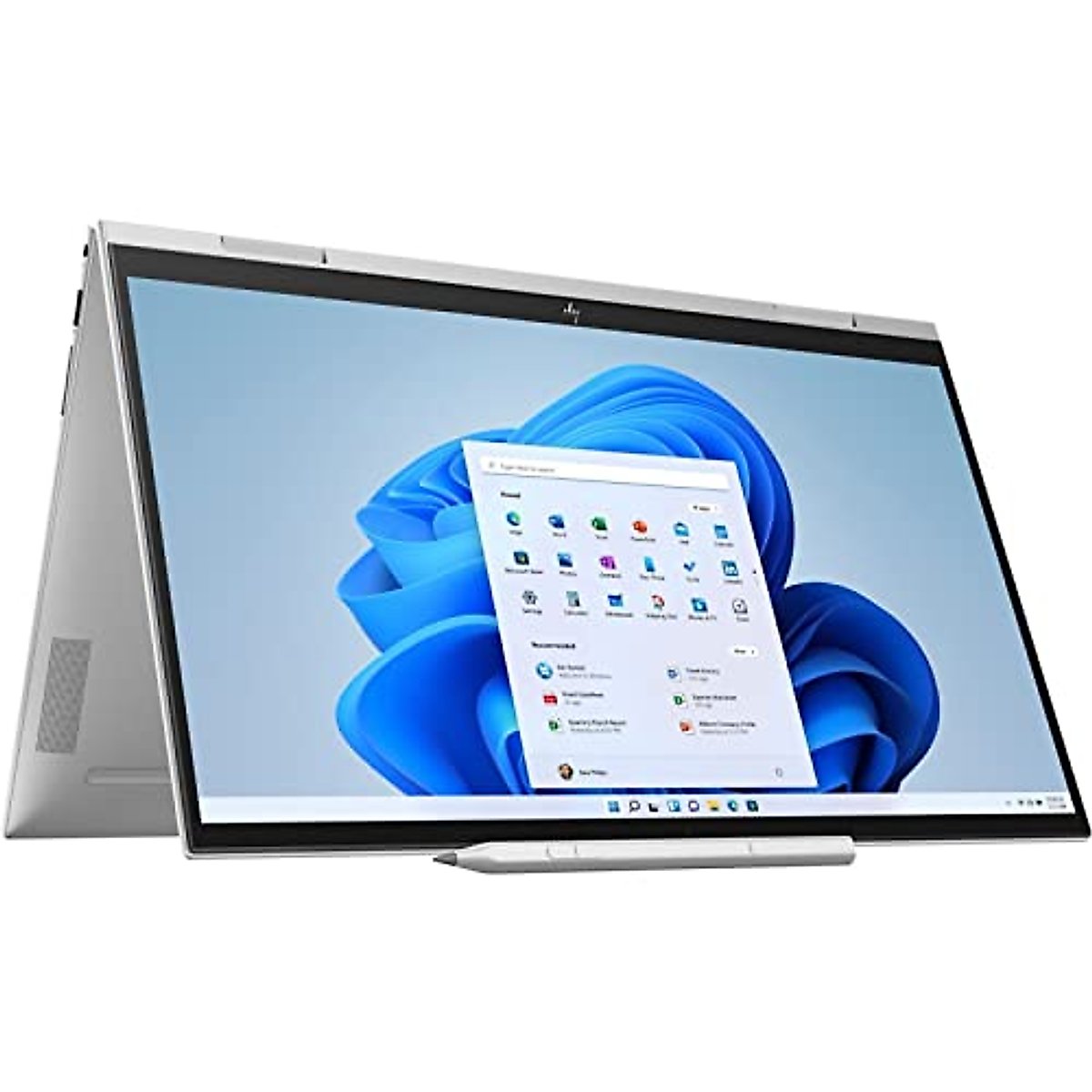 HP 2022 Envy X360 15.6" FHD IPS Touchscreen 2-in-1 Laptop 12th Intel Core i7-1260P Iris Xe Graphics 32GB DDR4 1TB SSD Thunderbolt 4 WiFi 6E Backlit KB FP Reader Win 11 Pro Stylus Pen w/ RATZK 32GB