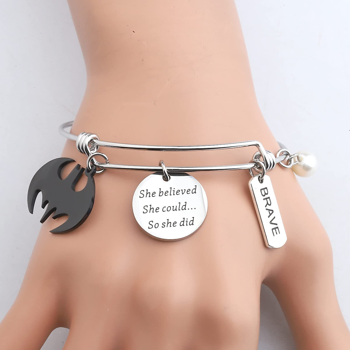 TIIMG Bracelet Jewelry For Woman Girlfriend(she believe batman)