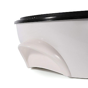 Electric Coffee Roaster Machine Coffee Bean Baker Roaster Coffee Roasting Machine Household 110V Peanut Nuts Home Coffee Roasting Machine 1200W (B-White)