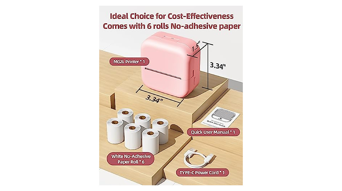 memolife 2023 Fun Gift Mini Sticker Maker - Portable Printer