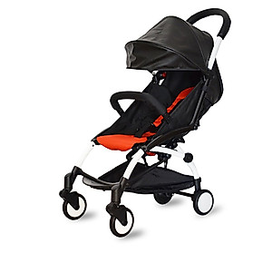 Armrest PU Leather Protective Case Handle Cover Stroller Accessories for Babyzen Yoyo (Black)