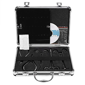 Professional Body Piercing Kit, Navel Ear Tongue Piercing Tools - Pliers, Needles, Teaching CD and Body Jewelry Included - Portable Piercing Kits with Case