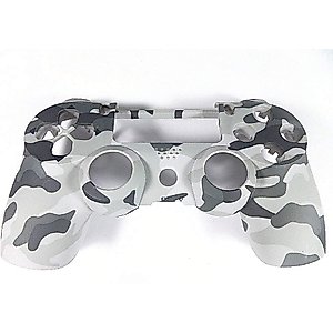 Camouflage Matte Front Faceplate Shell Case for Sony PS4 Controller Old Version Controller JDS 010 Replacement