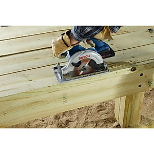 BOSCH GXL18V-497B23 18V 4-Tool Combo Kit with 2-In-1 1/4 In. and 1/2 In. Bit/Socket Impact Driver, 1/2 In. Hammer Drill/Driver, Circular Saw, Worklight with (1) CORE18V 4 Ah Battery & (1) 2 Ah Battery