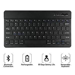 Microsoft Surface Pro 7 Case with Keyboard，Keyboard Case for Microsoft Surface Pro 7 (2019/Surface Pro 6 (2018) / Surface Pro 5(2017)/ Surface Pro 4 (2015) 12.3 inch Tablet