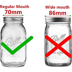 Stainless Steel Mason Jar Shaker Lids with Silicone Seals for Dredge Flour,Mix Spices,Sugar, Salt, Peppers and Any Regular Mouth Mason Jar Canning Jar (4)