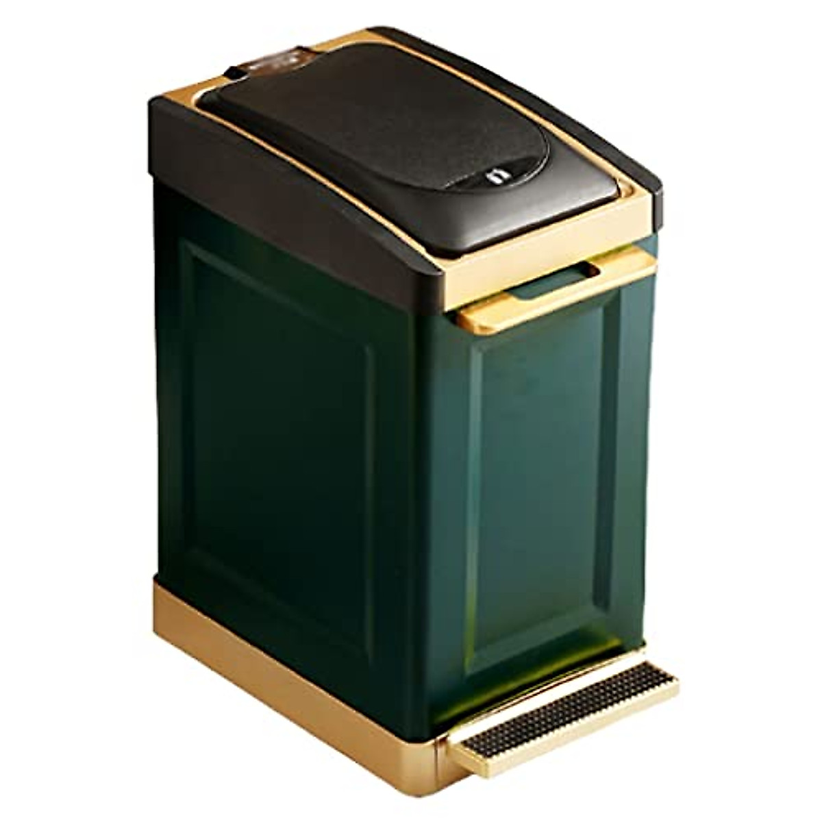 Trash Bin Trash Can Wastebasket Kitchen Trash Can, Pedal Bin with Lid, Garbage Can Trash Bin Stainless Steel Step Bin, Plastic Inner Bucket, Soft Closure Garbage Can Waste Bin (Color : OneColor, Siz