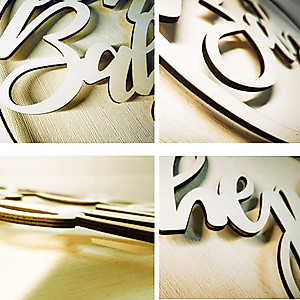 12.6in Oh Baby Sign for 1st Birthday Backdrop Wood Baby Shower Sign for Gender Reveal Backdrop,Oh Baby Wooden Sign for Gender Reveal Backdrop Decorations Wall Photo Props,Baby Announcements