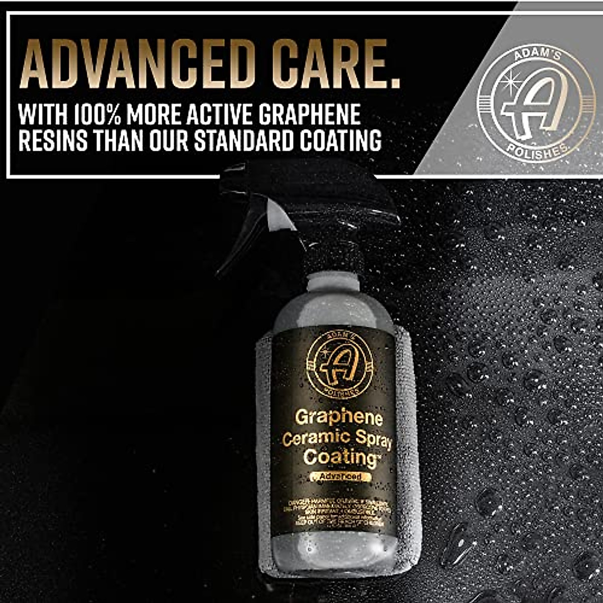 Adam's Polishes Advanced Graphene Ceramic Spray Coating (12oz) - 18+ Month Sprayable Graphene Oxide Ceramic Coating for Cars, Boats, RV's & Motorcycle | Adds Extreme Gloss, Depth, Shine & Protection