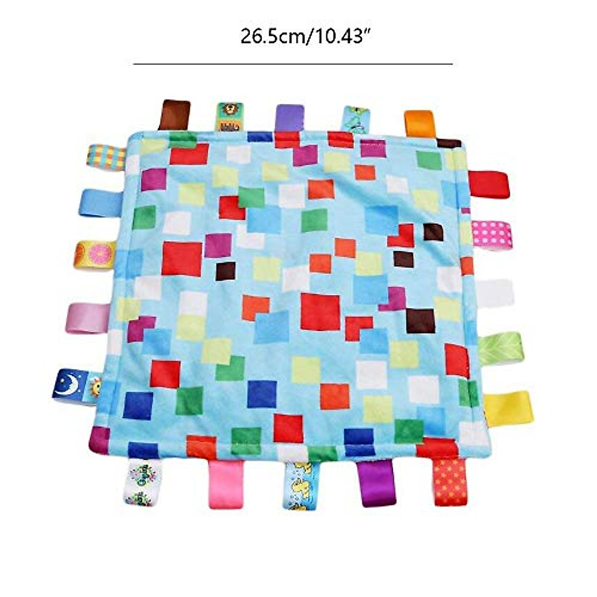 G-Tree Yellow Baby Comforter Blanket - Rabbit, Bird and Bee Animals Security Blanket with Plain Yellow Textured Underside