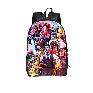 Ljbsyt Unisex Anime Game Backpack 3d Printing Casual Bag Large Capacity Backpacks Sports Backpack 2-One Size Black-48