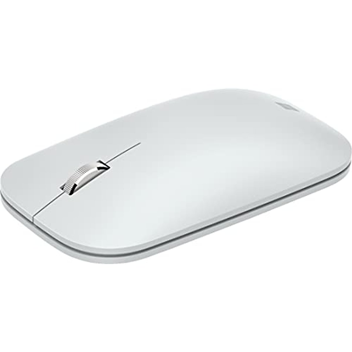 Microsoft Modern Mobile Mouse - Glacier - Comfortable Right/Left Hand Use with Metal Scroll Wheel, Wireless, Bluetooth for PC/Laptop/Desktop, works with Mac/Windows 8/10/11 Computers