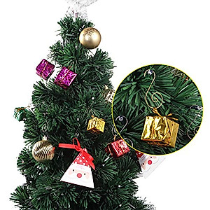 Toyvian 160PCS Christmas Ornament Hooks Durable Stainless Steel Hooks S Shaped Multifunctional Hooks for Christmas Tree Decoration