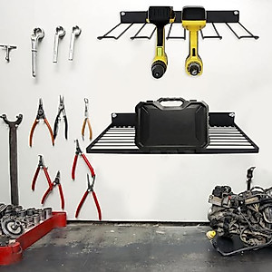 SOESFOUFU 1 Set Black Iron Tool Organization Home Tool Storage Holder Heavy Duty Tool Holder Tool Holder