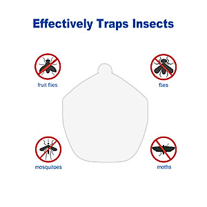 24 Pcs Refill Glue Boards Compatible with Fooxem IT10 Fruit Fly Traps for Indoors, Replacement Sticky Boards for Gnats Moths Mosquitos Pest Control