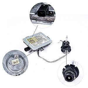 W3T14371 Xenon HID Headlight Ballast Control Unit W/D2S Bulb & Igniter Module Compatible with 02-05 Acura TL/TSX/TL Type-S 04-09 Honda S2000 04-06 Mazda 3