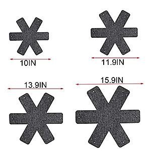 Cedilis Set of 40 Pan Pot Protectors, 4 Different Size Cookware Protector, Thicker Pots and Pans Dividers, Anti-Slip Pans Pot Separator Pads to Avoid Scratching When Stacking