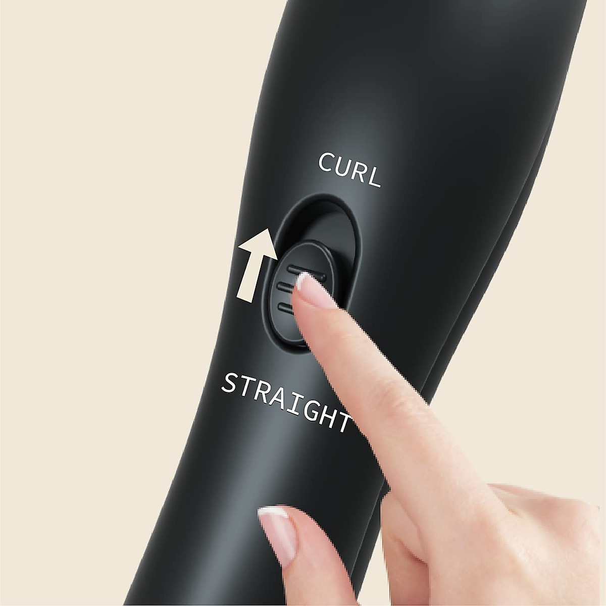 1.25 Inch Hair Straightener and Curler 2 in 1 Curling Iron & Flat Iron Tourmailine Ceramic, 275℉-425℉ Temperature Adjust, Dual Voltage Travel Use