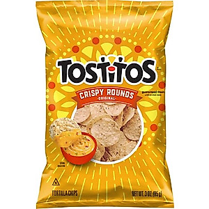 Tostitos, Crispy Rounds Tortilla Chips, 3 Ounce (Pack of 28)