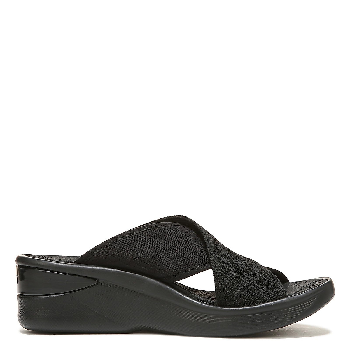 BZees Womens Sundance Slide Sandal Black 6.5 M
