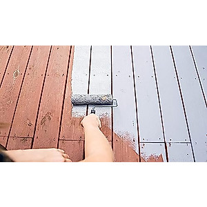 Ames Safe-T-Deck Granulated Formula Exterior Paint - 1 Gallon Khaki Tan Paint - Great for Porches, Patios, Decks, Walkways and More - Made in The USA, 128 Fl Oz (Pack of 1), 1.00 Gallon (Pack of 1)