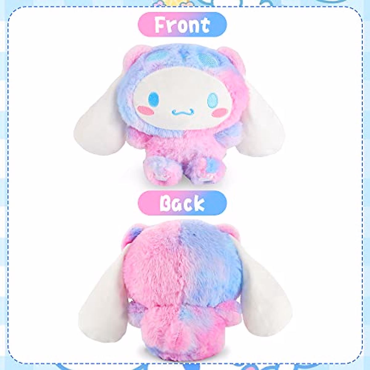 Datigur 8 Inch Colorful Cartoon Plush Toys - Kawaii Cartoon Soft Stuffed Animals Pillow Doll, Anime Plush Figure Toy, Girl Birthday Party Favor Gift for Kids Anime Fans