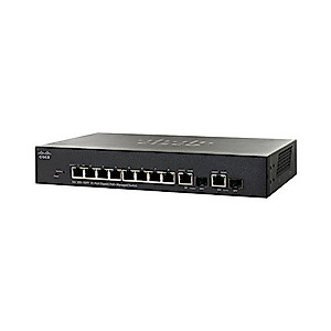 Cisco SG300-10PP-K9-NA 10-Port Gigabit PoE+ Managed Switch (Renewed)