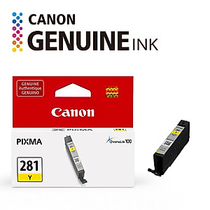 Canon CLI-281 Yellow Ink Tank Compatible to TR8520, TR7520, TS9120 Series,TS8120 Series, TS6120 Series, TS9521C, TS9520, TS8220 Series, TS6220 Series
