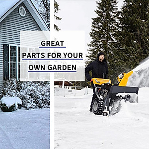 Gpartsden 754-0430 954-0430A Auger Cogged V Belt Replacement for MTD Troy Bilt Cub Cadet 954-0430 754-0430A 754-0356 954-0356 265-811 Two-Stage Snow Thrower