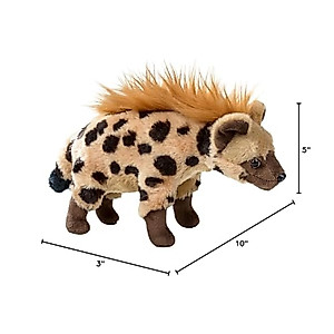 Forest & Twelfth 10" Stuffed Hyena Plush, Majestic Animal Collection Stuffed Animal, Premium Materials, Best Gift for Kids Age 3+, Nursery and Room Decor (10" Hyena)