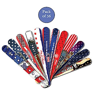 New8Beauty Emery Boards for Nails - Pray for America (36-Pack) - Premium Quality Gift Ideas for Women and Men Stocking Stuffers