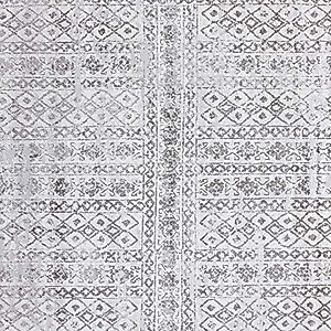 Ellery Gray 8x10 Area Rug 8x10 - Area Rugs for Living Room - Dining Room Rug - Bedroom Rug - Kitchen Rug - Entryway Rug Carpet - Alfombras para Salas Modernas - Persian Style