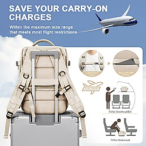 Large Travel Backpack Women, Carry On Backpack,Hiking Backpack Waterproof Outdoor Sports Rucksack Casual Daypack School Bag Fit 14 Inch Laptop with USB Charging Port Shoes Compartment