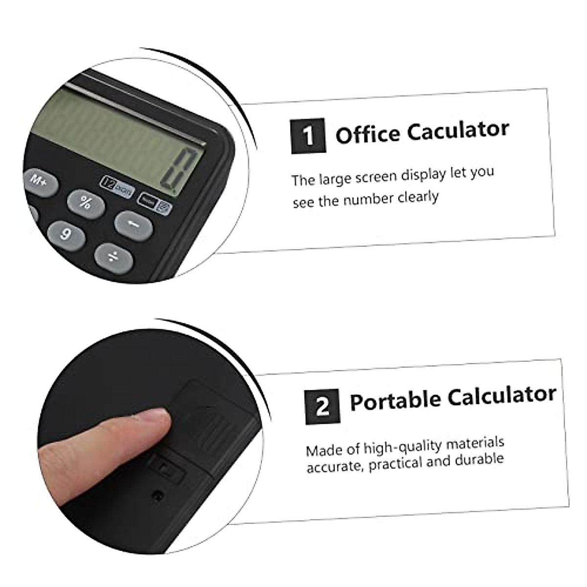 Tablet Calculator Mini Notepad Desktop Calculator Mini Tools Calculator Notepad High Calculator LCD Writing Board Arithmetic Calculator Exam Calculator Office Caculator Abs