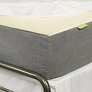 eLuxurySupply 1.5 Inch Memory Foam Mattress Topper - Temperature Regulating Mattress Pad - 2 lb Density for High Support - CertiPUR-US Certified - Twin Size