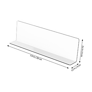 FONDOTIN 10pcs Commodity Divider Magnetic Shelf for Closet Book Wallet Supermarket Fridge Divider Dividers for Bedroom Clear Label Holders Cabinet Shelf Door Goods Ceramics Girl Toy Plastic