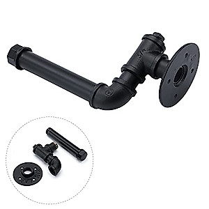 SCDGRW Heavy Duty 13.6 Inches Industrial Pipe Coat Hook Rack, Rustic Vintage L Shaped Clothes Towel Holder Hanger Iron Pipe Wall Mounted Garment Hook for Closet Laundry Room