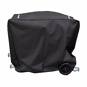 TOHONFOO Grill Cover for Weber 9010001 Traveler Grill Full Cover Length Heavy Duty Waterproof 600D Oxford Fabric Cover