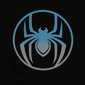 Marvel Avengers Boys Superhero Short Sleeve T-Shirt, Tank Top and Mesh Shorts Set (Miles Morales, 4)