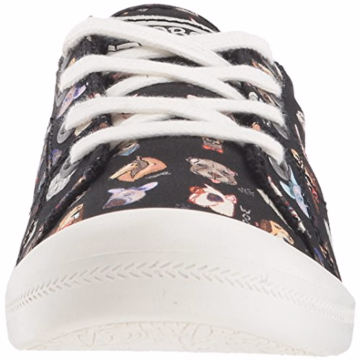 Skechers BOBS Women's Beach Bingo-Dapper Party Sneaker, Black, 7.5 M US