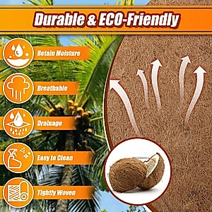 Sinimaka Coco Liner Roll, 16 x 40 Inch Coconut Fiber Liners for Planter Window Box Flower Basket, Natural Coco Coir Sheet Coco Mats for Animal Pet Pad, Reptile Carpet, Garden Decoration
