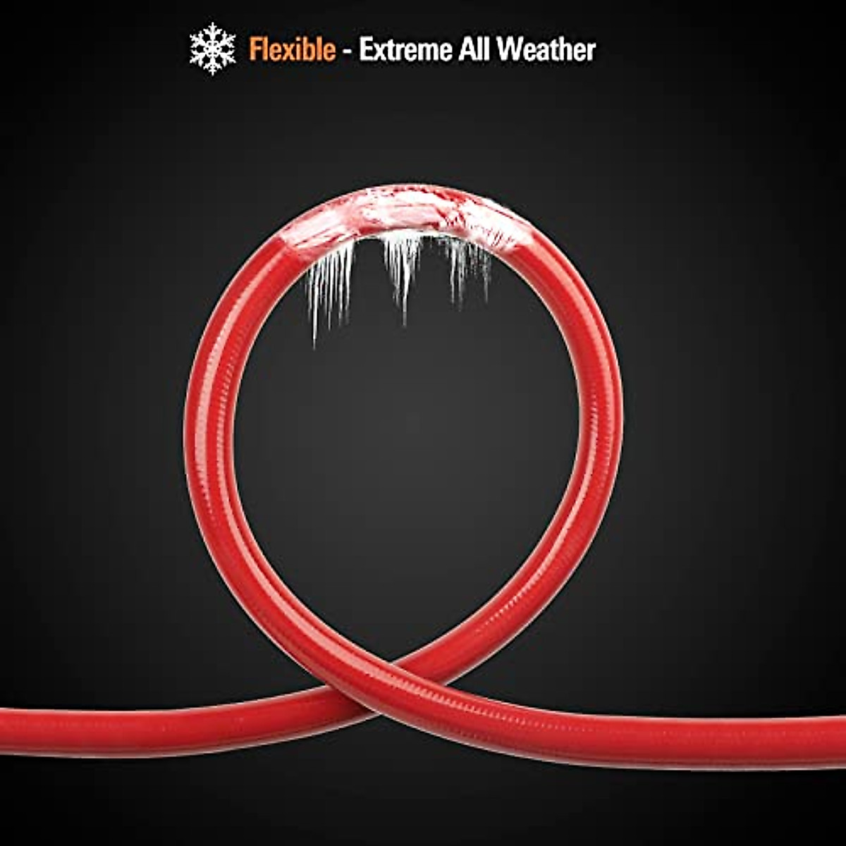 Solution4Patio Homes Garden 3/4 in. x 4 ft. Short Garden Hose Red Lead-in Hose Male/Female, No Leaking, Solid Brass Fitting for Water Softener,Dehumidifier,Vehicle Water Filter 12 Year Warranty